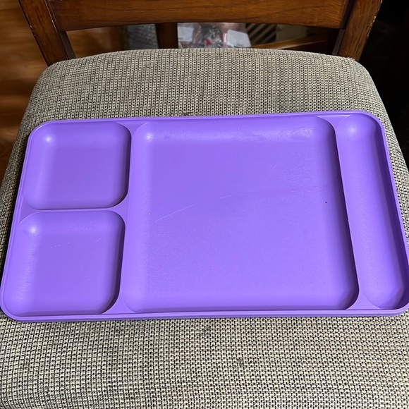 Tupperware | Dining | Tupperware Divided Dining Tray Purple | Poshmark